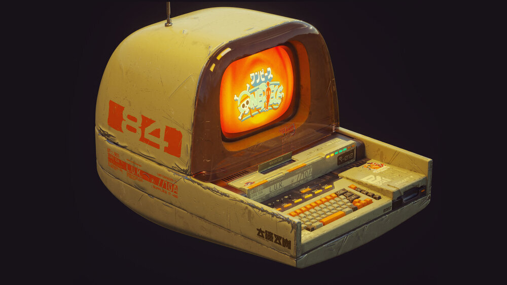 Terminal de Computadora MINIMAX PBR Modelo 3D - Descargar Ordenador de ...