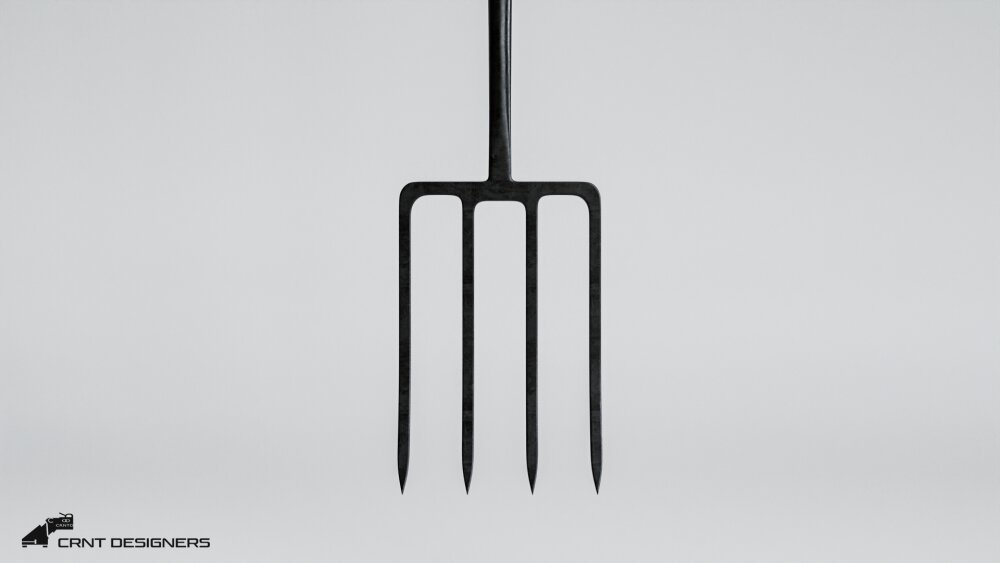 Garden Digging Fork 3D model - Download Tools on 3DModels.org