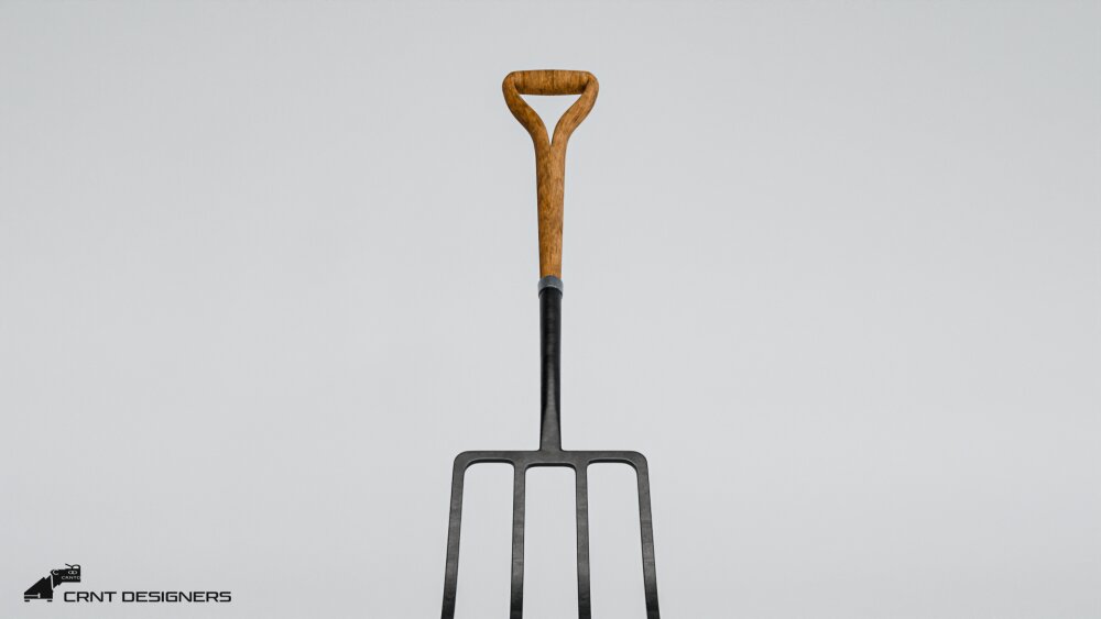 Garden Digging Fork 3D model - Download Tools on 3DModels.org