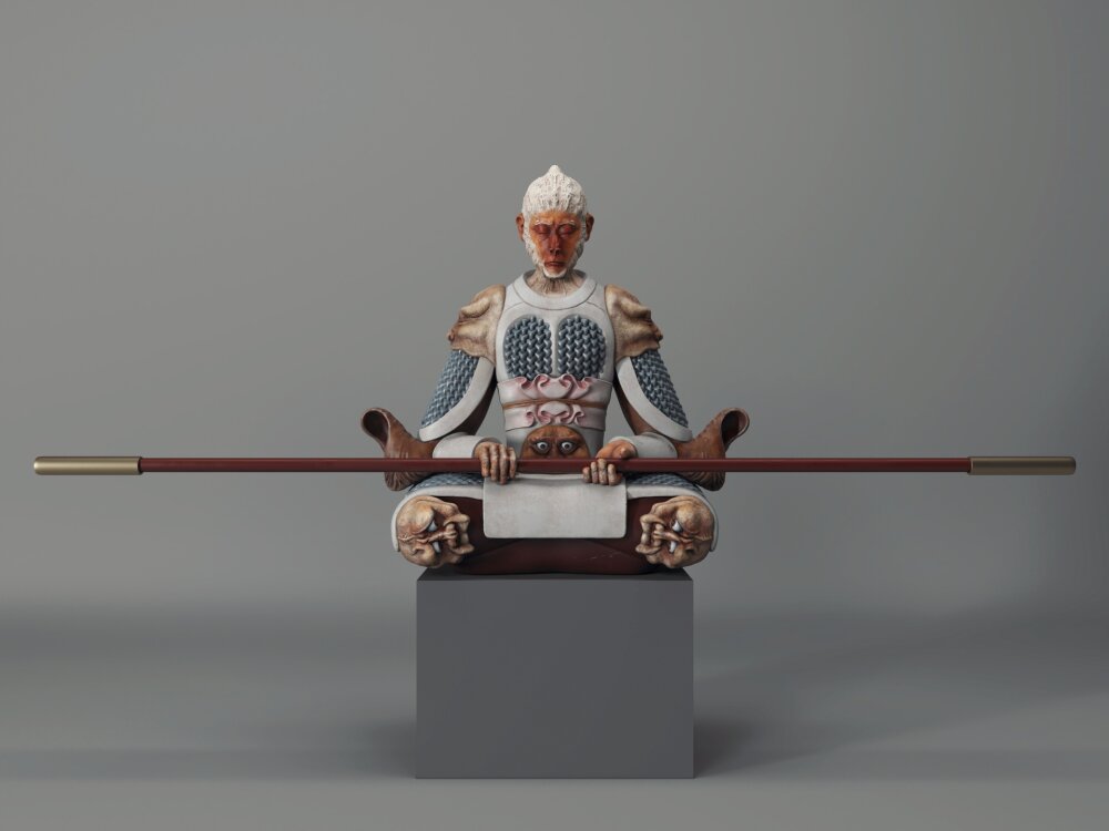 Mythical War God Sculpture 3D model - Download Sculptures on 3DModels.org