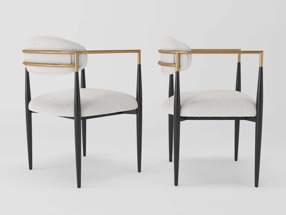 Dual-tone Dining Chair 3D model - Download Chair on 3DModels.org