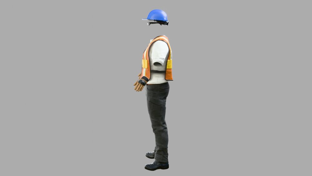 Construction Worker Outfit 2 3D model - Download Suits on 3DModels.org