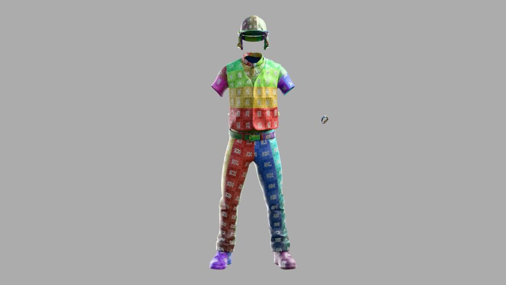 Construction Worker Outfit 3 3D model - Download Suits on 3DModels.org