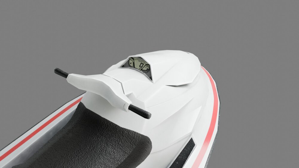 Jet Ski Low Poly 3D model - Download Motorboat on 3DModels.org