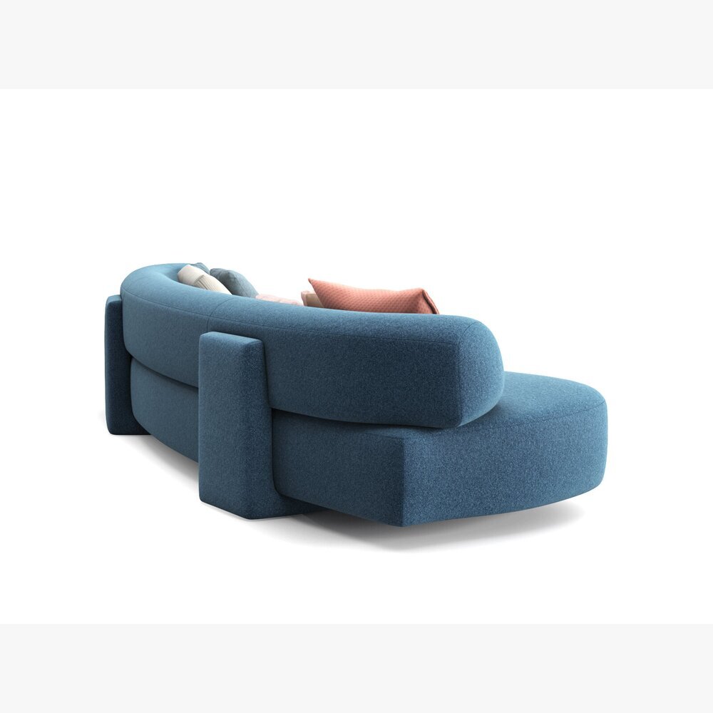Moroso Gogan 3-Seater Sofa 3D model - Download Sofa on 3DModels.org