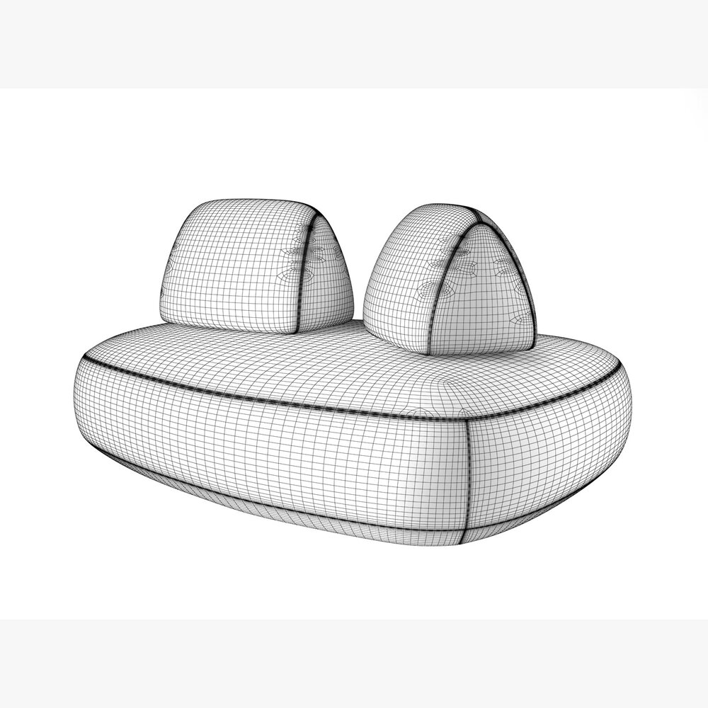 Ligne Roset Telen Sofa 3D model - Download Sofa on 3DModels.org
