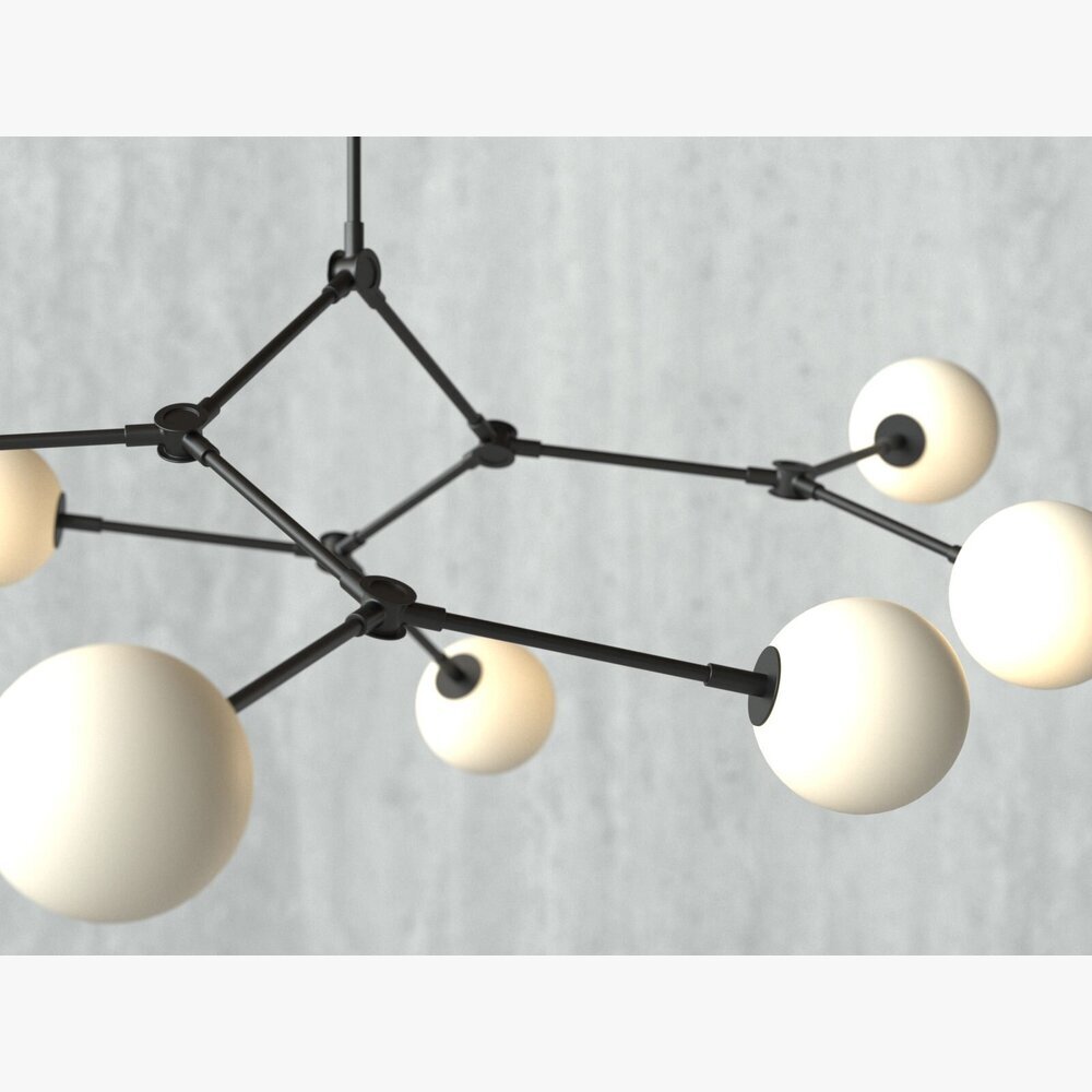 101 Copenhagen Drop Chandelier Bulp 3D model - Download Lamp on ...