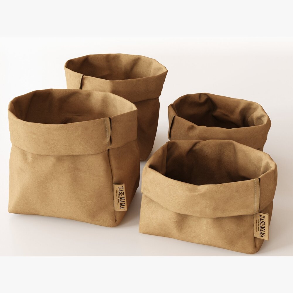 UASHMAMA Paper Bags 3D model - Download Packaging and Boxes on 3DModels.org