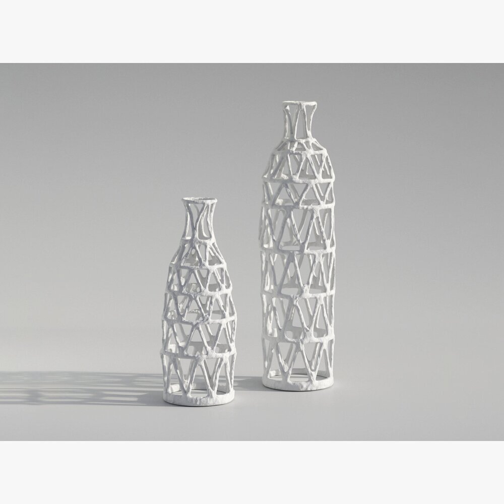 Papier-Mache Vases 3D model - Download Decoration on 3DModels.org