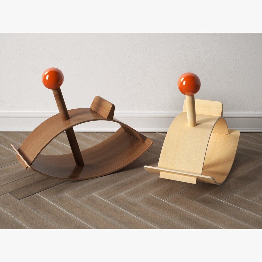 CREATIVE PLAYTHINGS Wooden Rocking Toys 3D model - Download Toys on ...