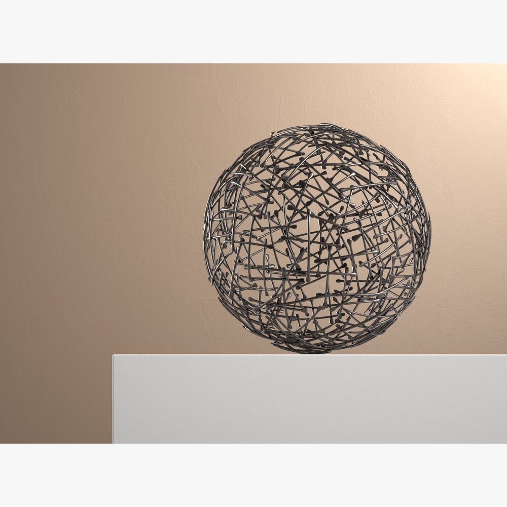 CRATE & BARREL Iron Decorative Metal Ball 3D model - Download ...