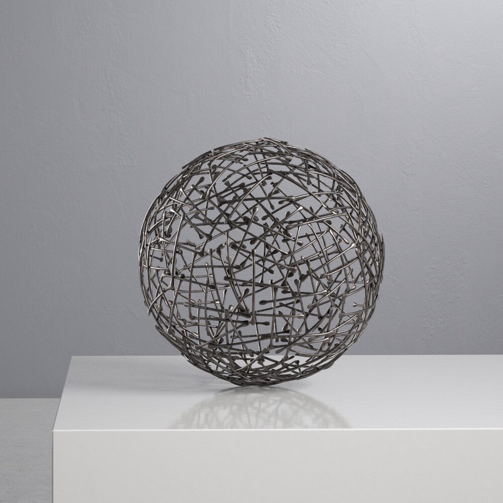 CRATE & BARREL Iron Decorative Metal Ball 3D model - Download ...