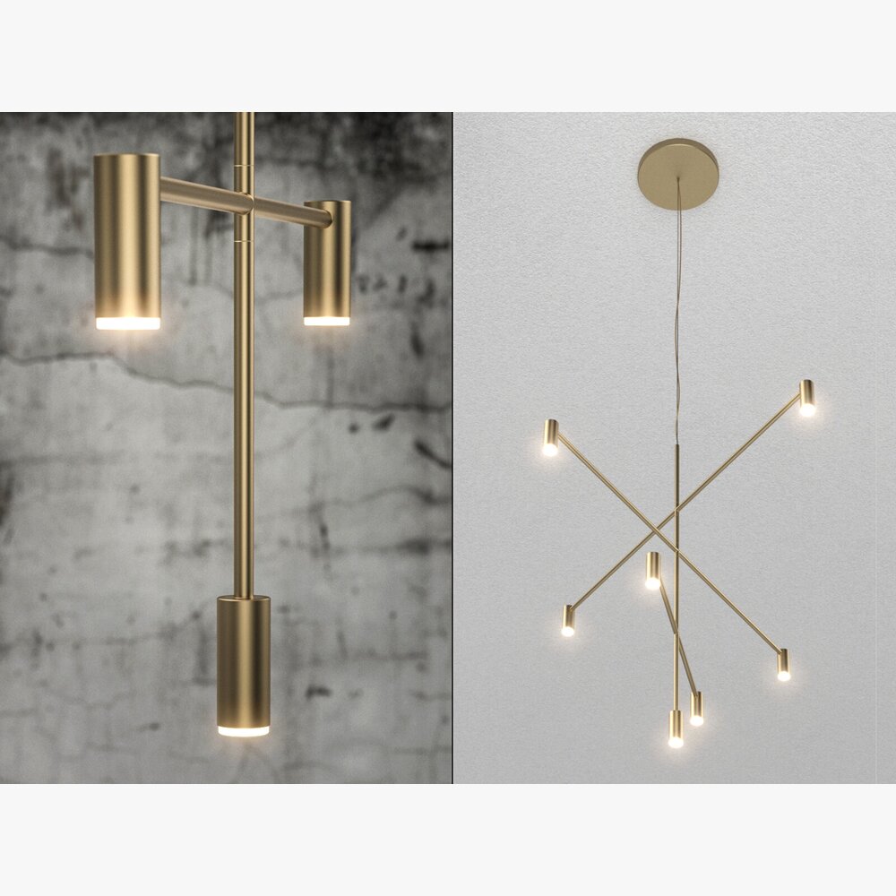 Ligne Roset Rays Pendant Lamp 3D model - Download Lamp on 3DModels.org