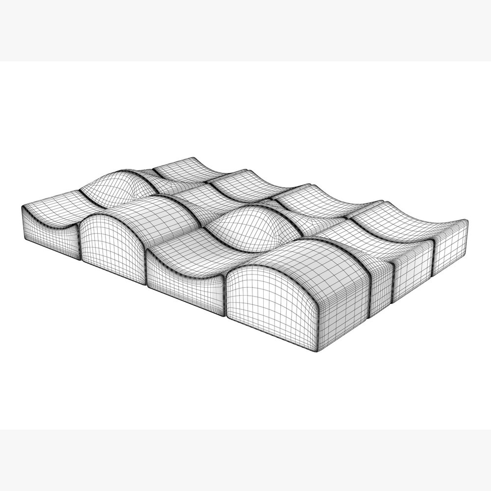 Αρθρωτό Σύστημα Καθισμάτων Asmara από Ligne Roset 3D μοντέλο - Λήψη ...