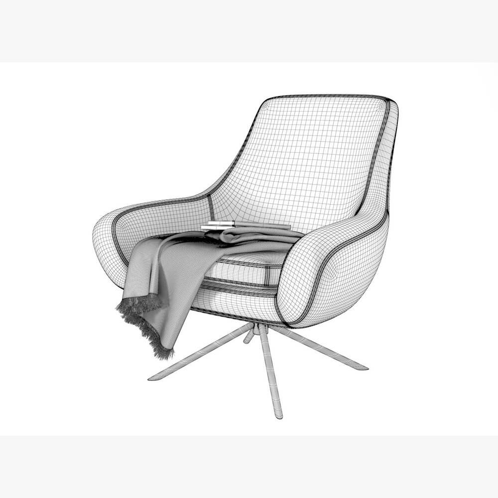 Softline Noomi Swivel Chair 3D model - Download Armchair on 3DModels.org