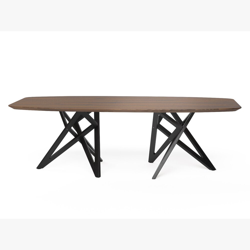 Ligne Roset Ennea Rectangular Dining Table 3D model - Download Table on ...