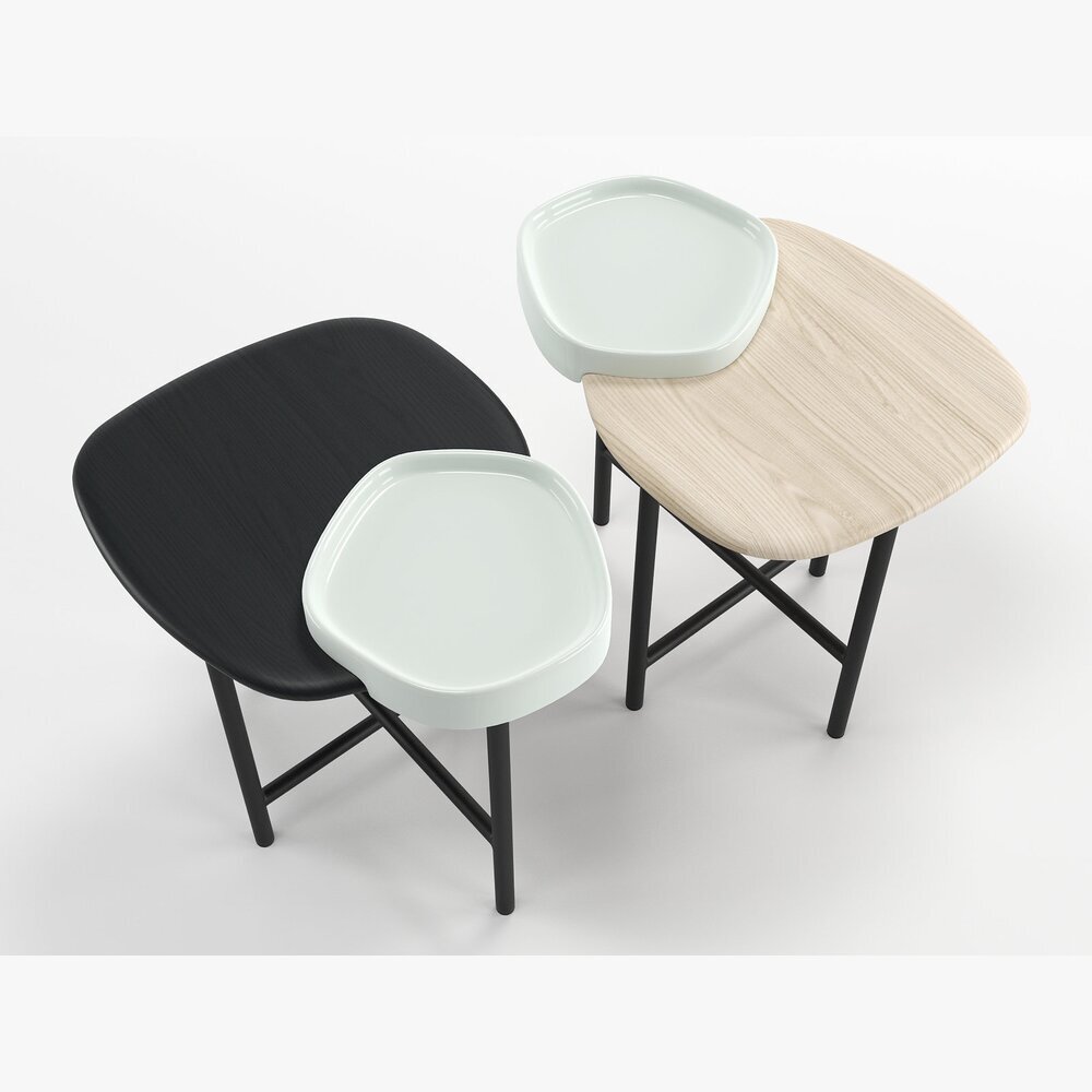 Ligne Roset Lewa Small Tables 3D model - Download Table on 3DModels.org