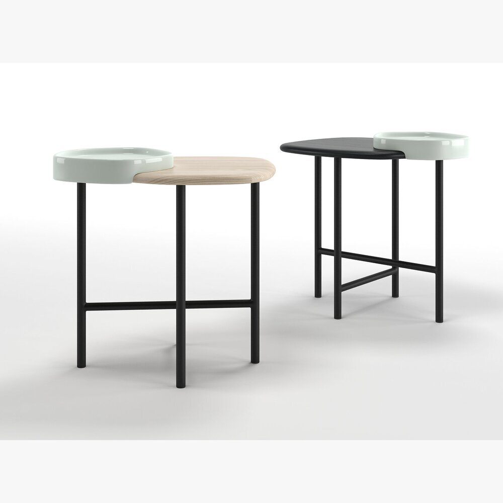 Ligne Roset Lewa Small Tables 3D model - Download Table on 3DModels.org