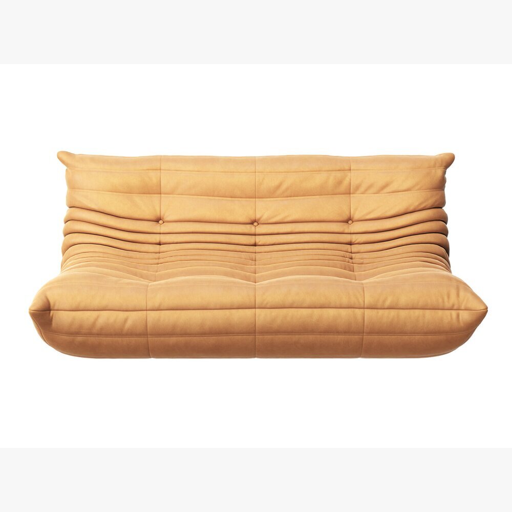 Καναπές Togo Ligne Roset με Δερμάτινη Επένδυση 3D μοντέλο - Λήψη ...