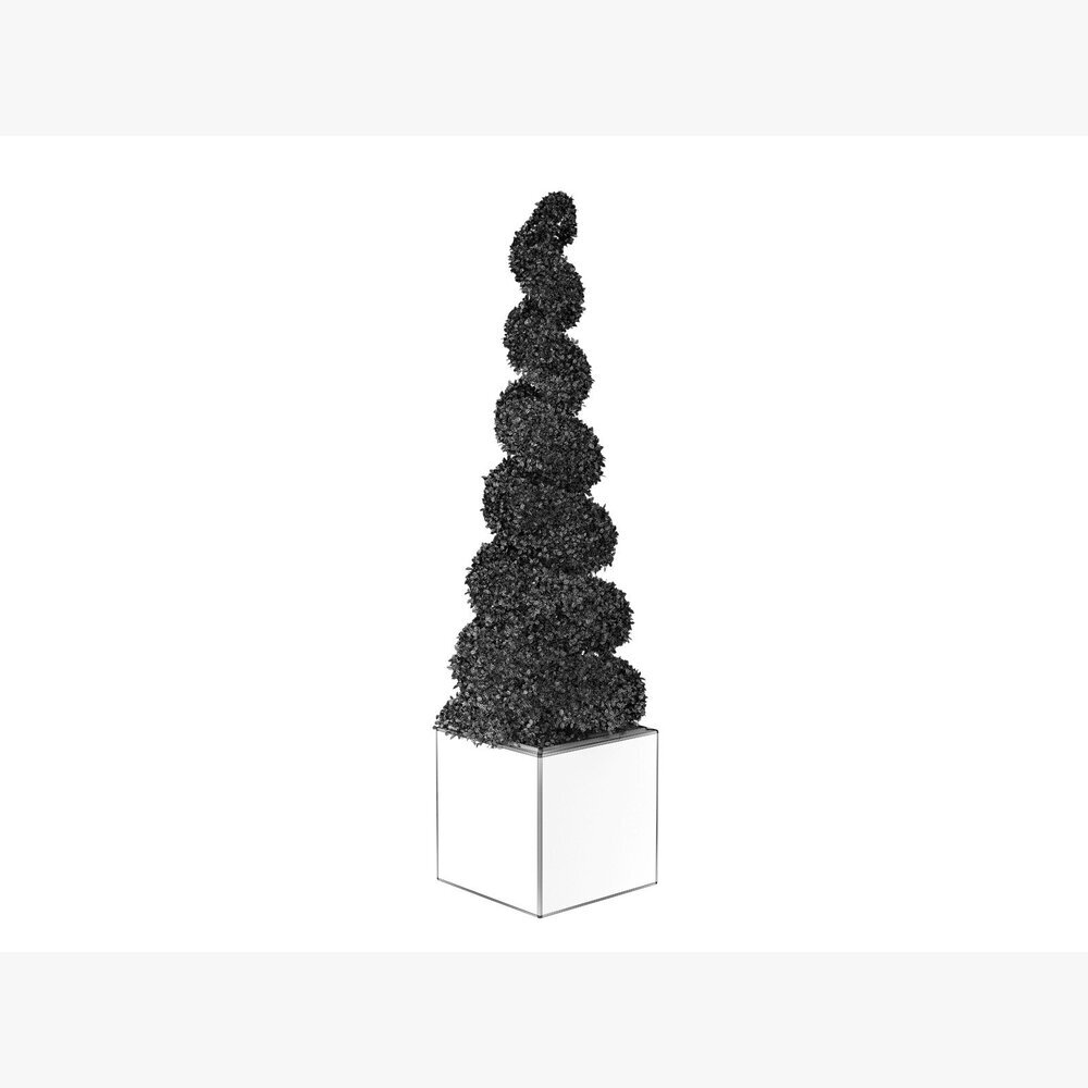 Boj Espiral en Maceta de Hormigón Modelo 3D - Descargar Planta de ...