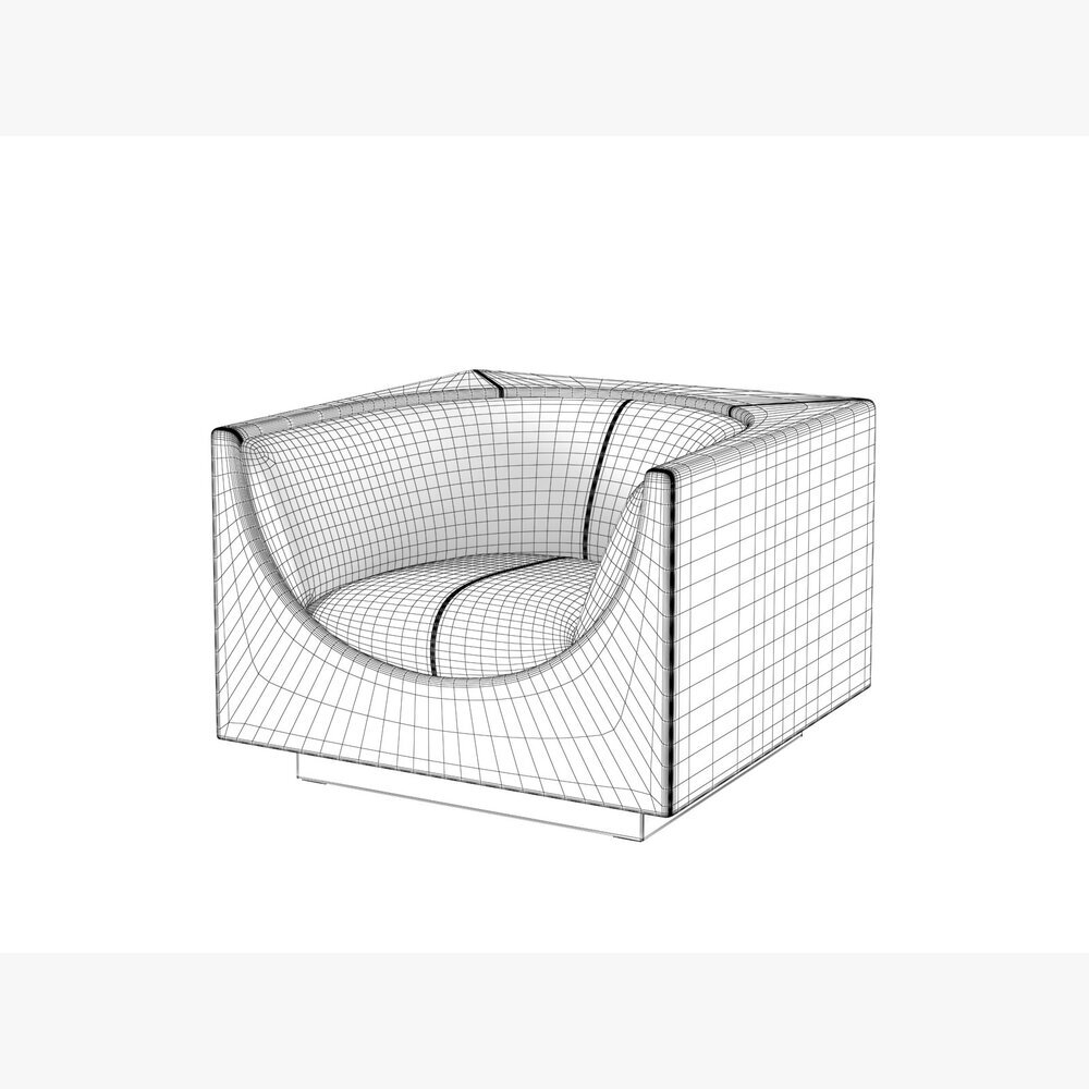 l’Atelier Cubo Chair 3D model - Download Armchair on 3DModels.org