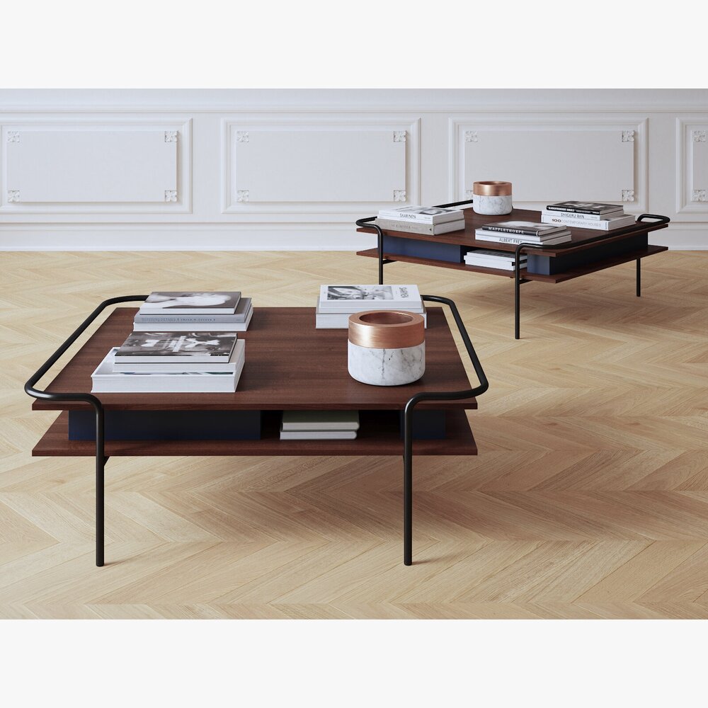 Ligne Roset Alando Low Table Square 3D model - Download Table on ...