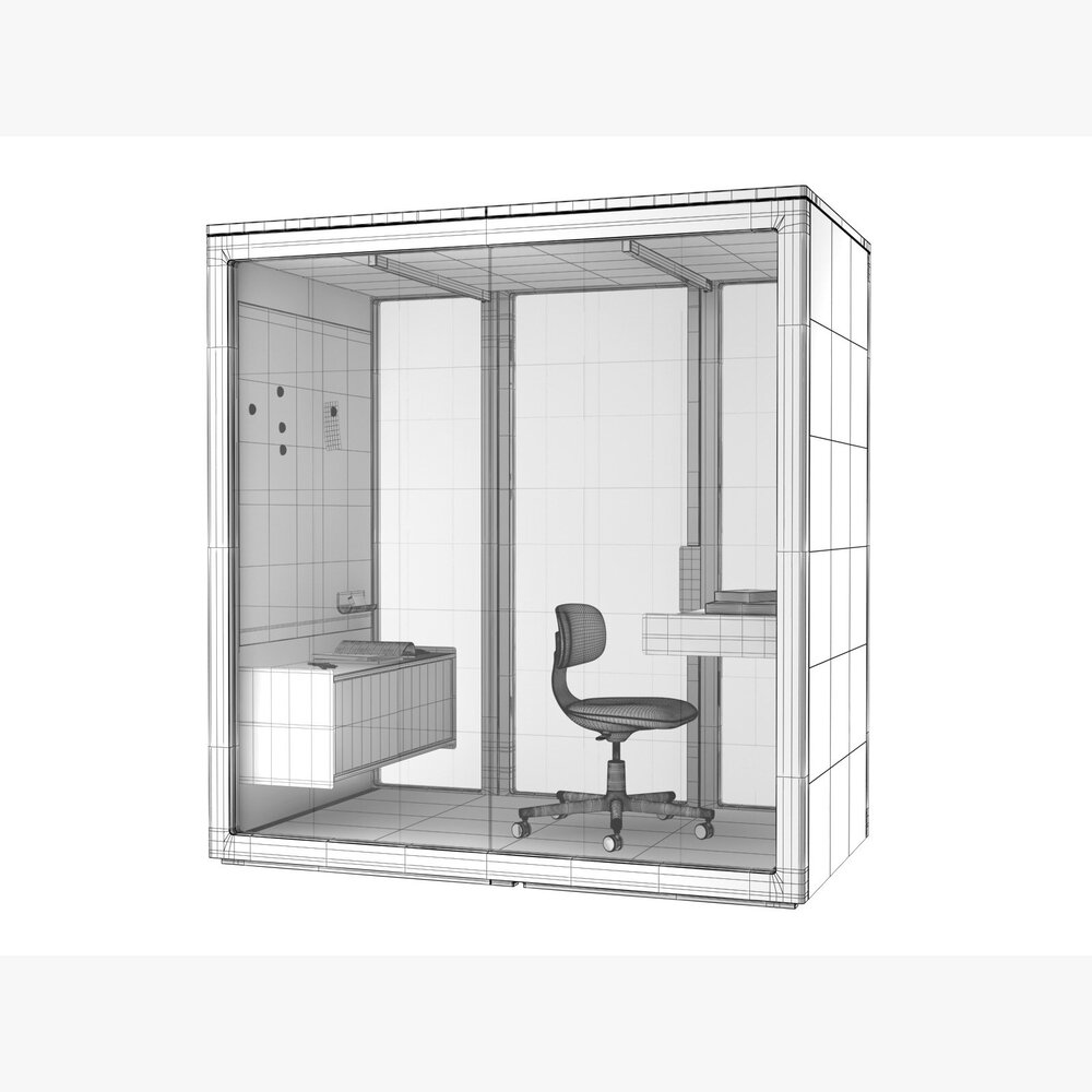 Talky M Micro Office 3D model - Download Work Space on 3DModels.org