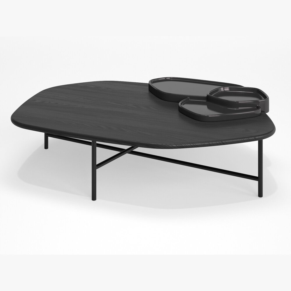 Ligne Roset Lewa Coffee Table L 3D model - Download Table on 3DModels.org