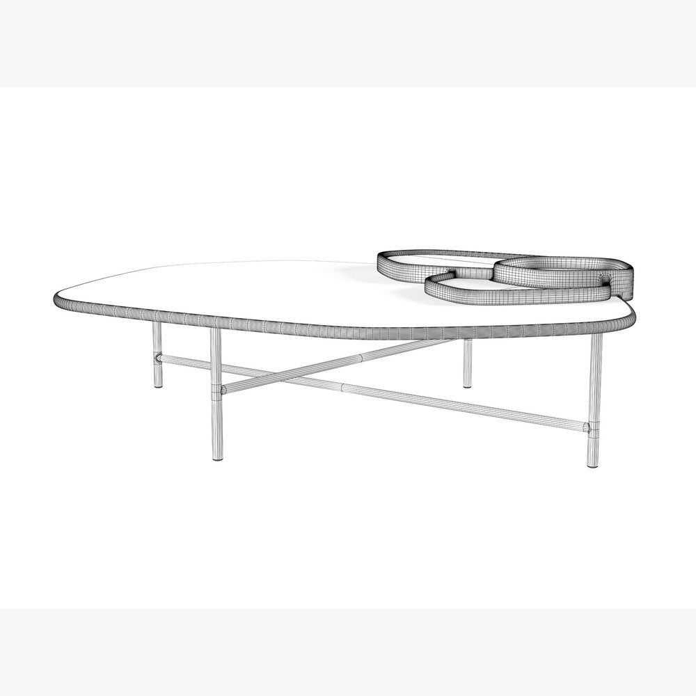 Ligne Roset Lewa Coffee Table L 3D model - Download Table on 3DModels.org