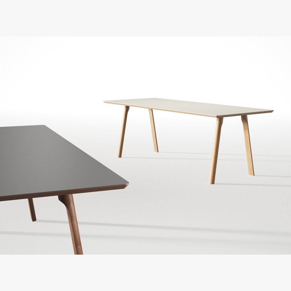 Mesa de Comedor Zeitraum Rail Solo 220 en Madera Clara y Oscura Modelo ...