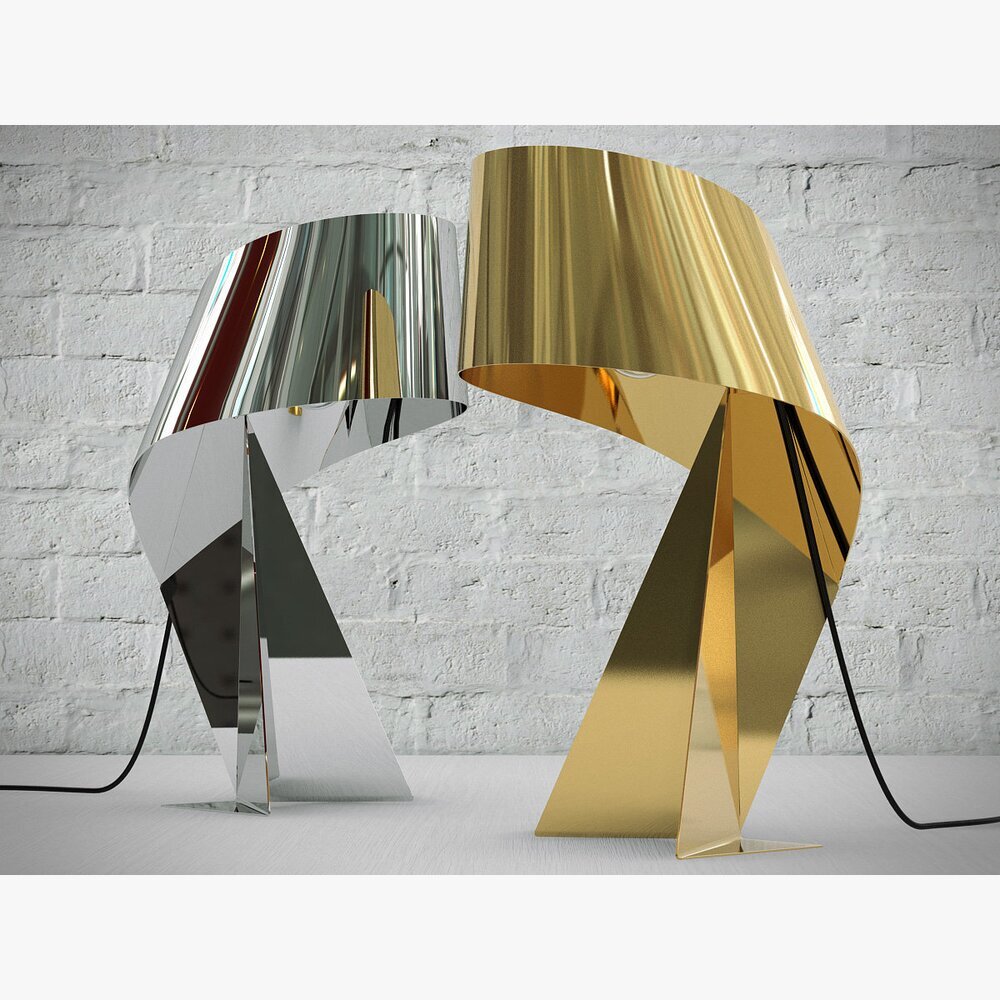 Habitat Ribbon Metal Table Lamps 3D model - Download Lamp on 3DModels.org
