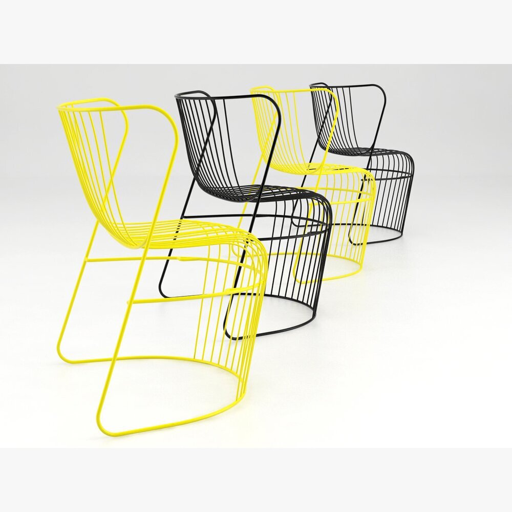Nola Industrier Kaskad Chair 3D model - Download Armchair on 3DModels.org