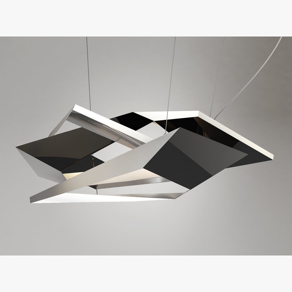 Coordination Polygon Crash Pendant Light 3D model - Download Lamp on ...