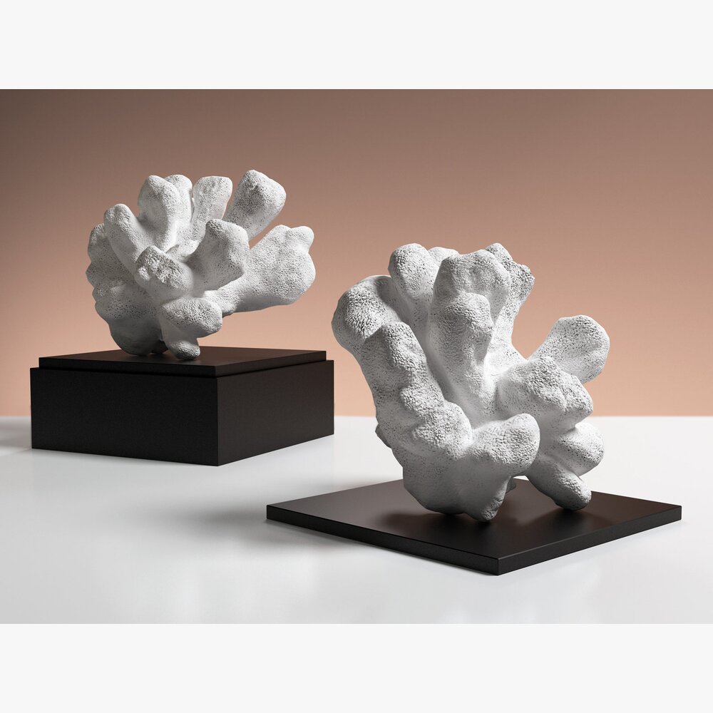 White Reef Coral Sculpture 3D model - Download Sculptures on 3DModels.org
