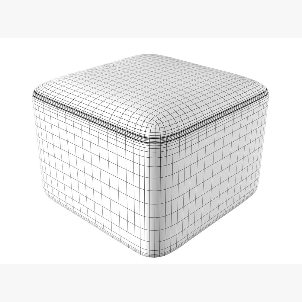 Alberta 99 Poufs Square 3D model - Download Ottoman on 3DModels.org