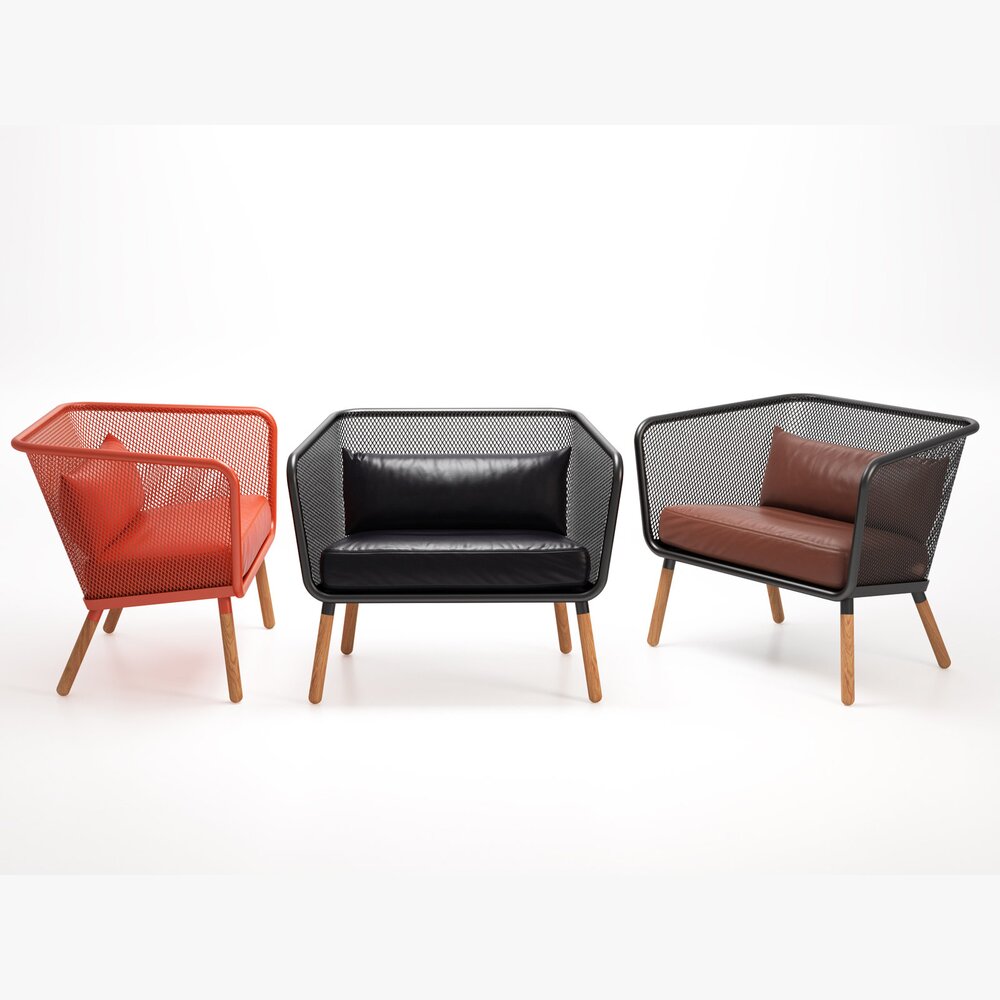 Bla Station Honken Easy Chair 3D model - Download Armchair on 3DModels.org
