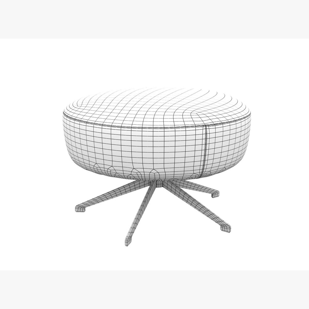 Alberta Melania Pouf 3D model - Download Ottoman on 3DModels.org