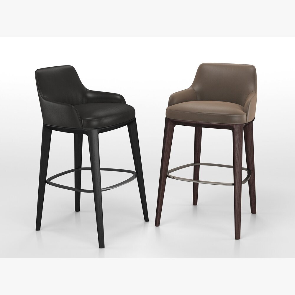Poliform Sophie Stool 3D model - Download Chair on 3DModels.org