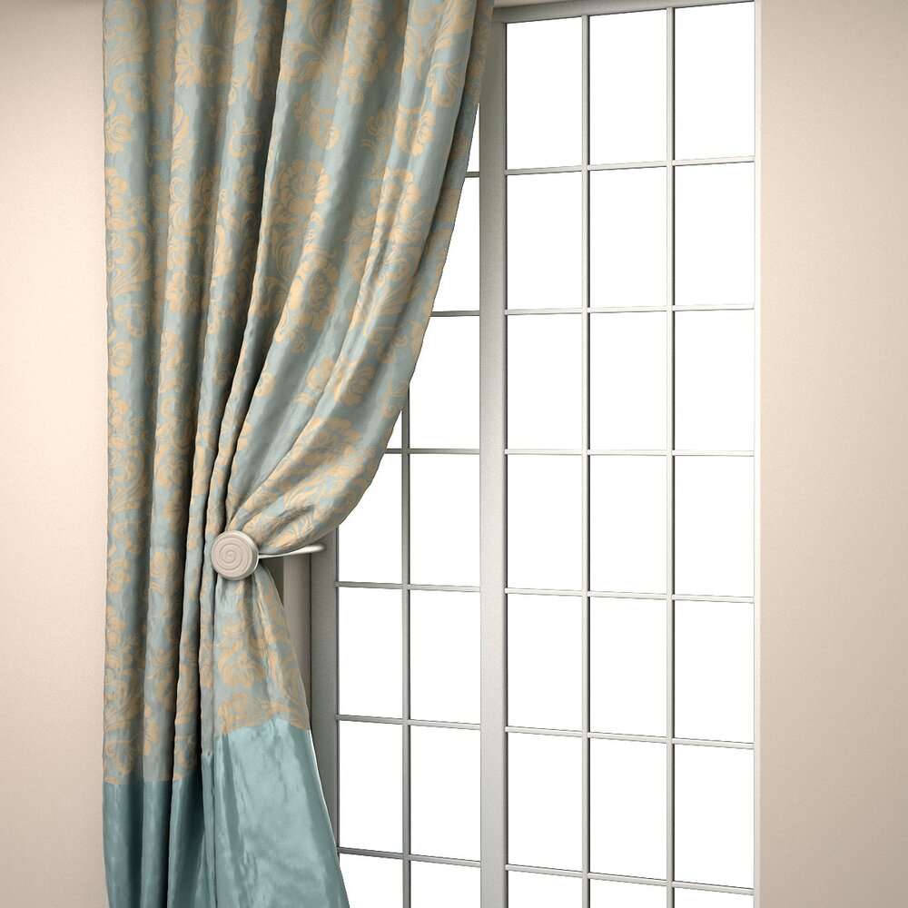 Model 3D Draperii Florale - Descarcă Draperii și jaluzele pe 3DModels.org