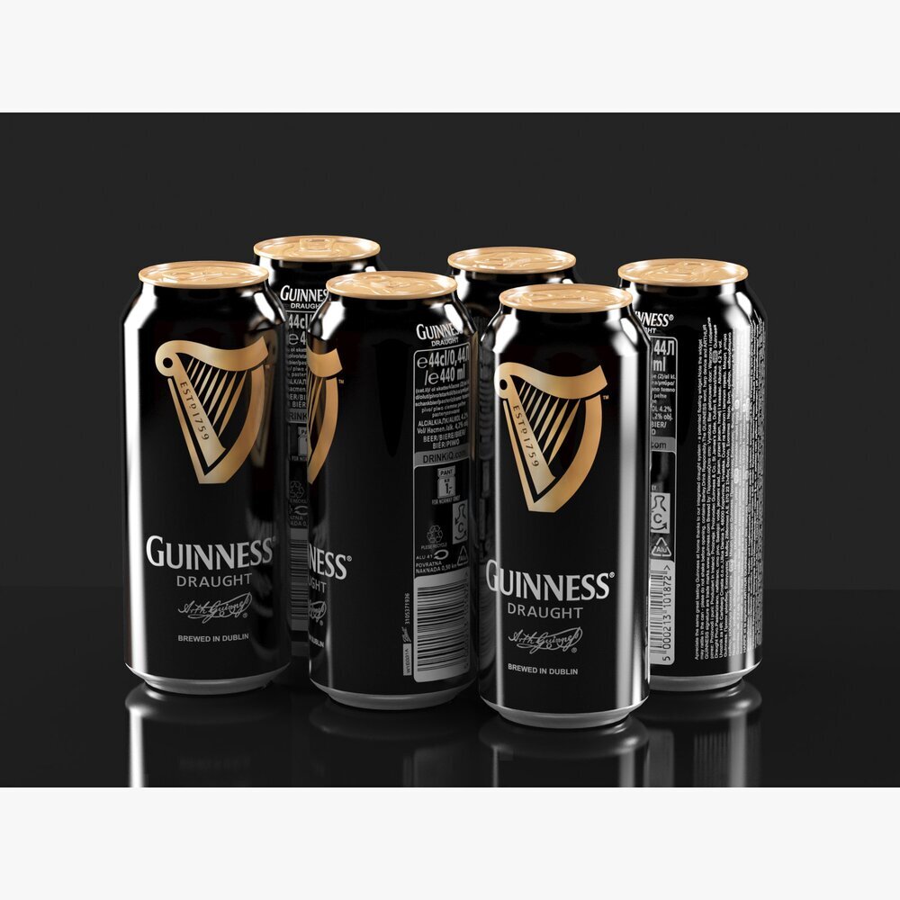 GUINNESS Beer Can 3D model - Download Bottles, Cans on 3DModels.org
