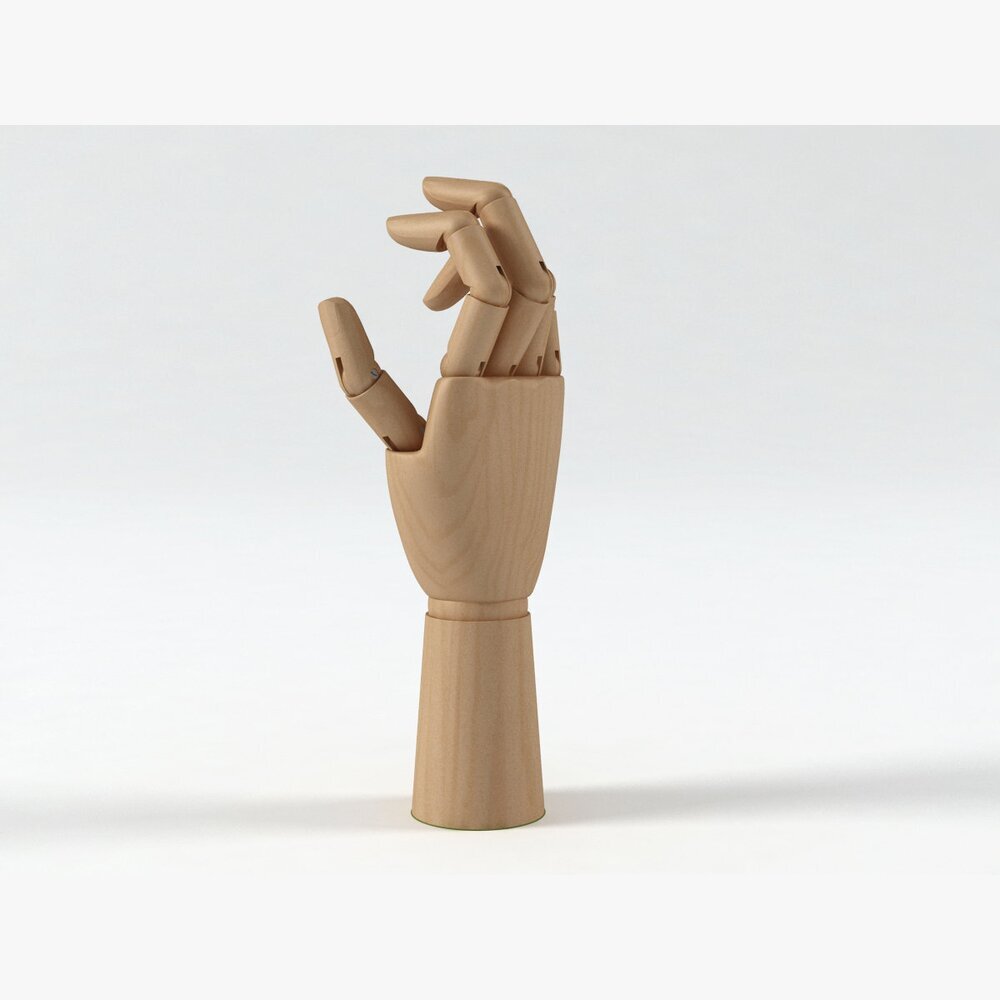 Hay Wooden Hand 3D model - Download Decoration on 3DModels.org
