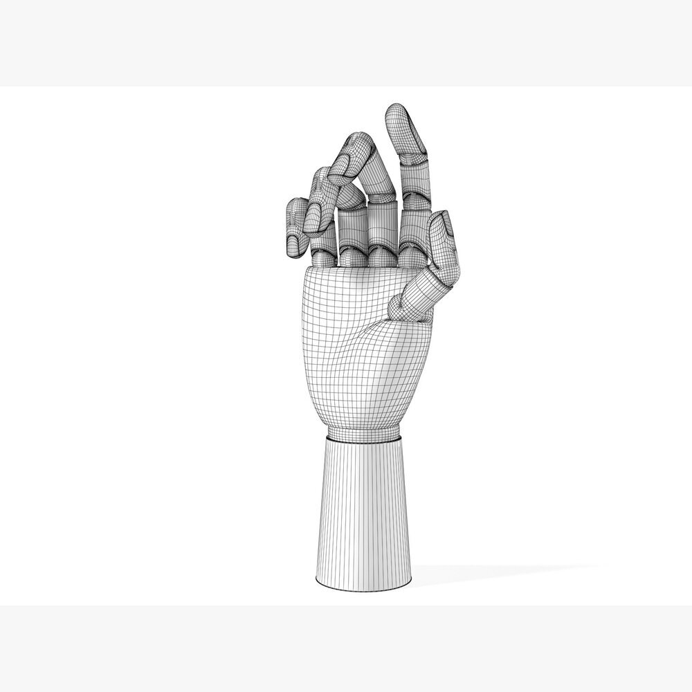 Hay Wooden Hand 3D model - Download Decoration on 3DModels.org