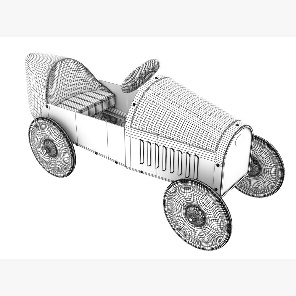 RH Montlhery Pedal Car 3D model - Download Hobbies on 3DModels.org