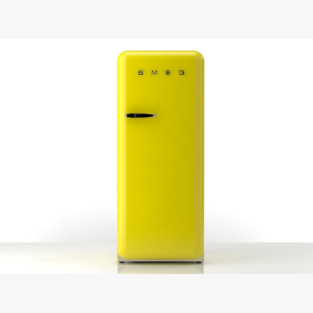 SMEG FAB28 Fridge 3D model - Download Home Appliances on 3DModels.org
