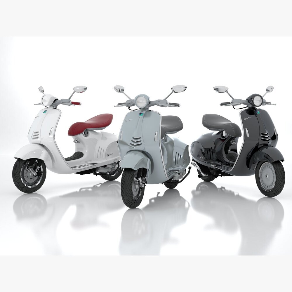 Vespa 946 Scooter Modelo 3D - Descargar Motocicletas activado 3DModels.org