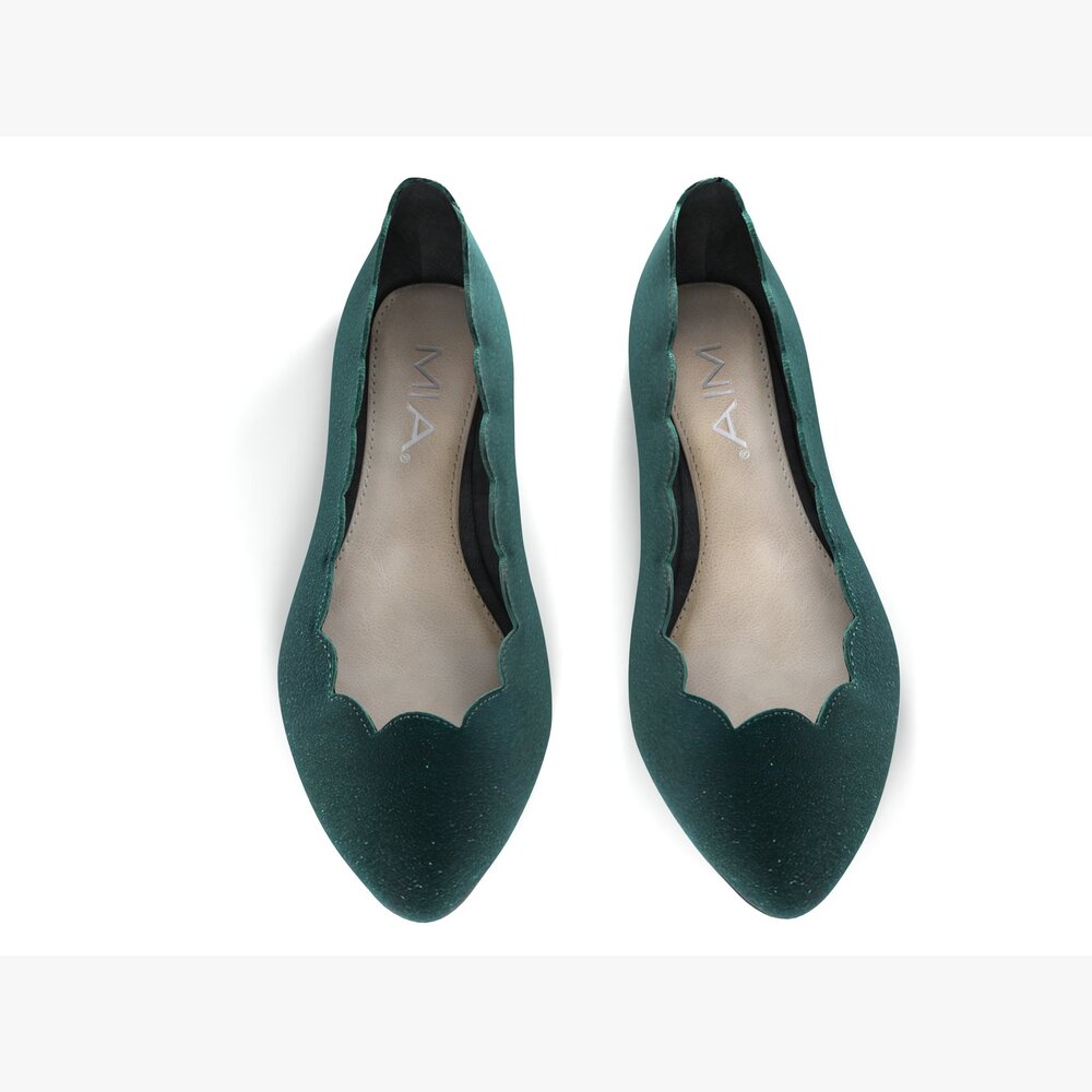 Scallop Jump Flat Shoes 3D model - Download Shoes on 3DModels.org