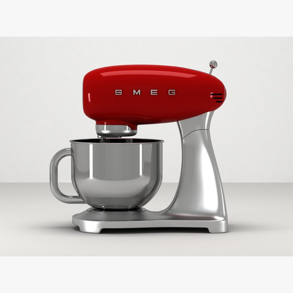 SMEG 50s Retro Style Mixer 3D model - Download Home Appliances on ...