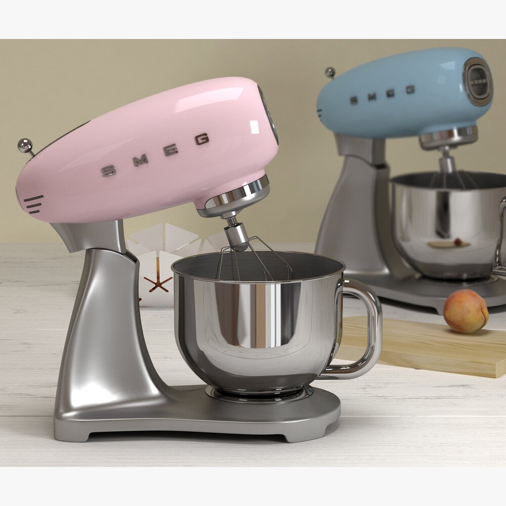 SMEG 50s Retro Style Mixer 3D model - Download Home Appliances on ...