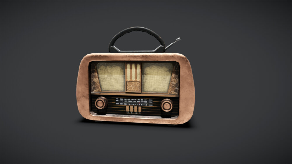 Radio Retro Audio Device Modèle 3D - Télécharger Dispositifs audio on ...