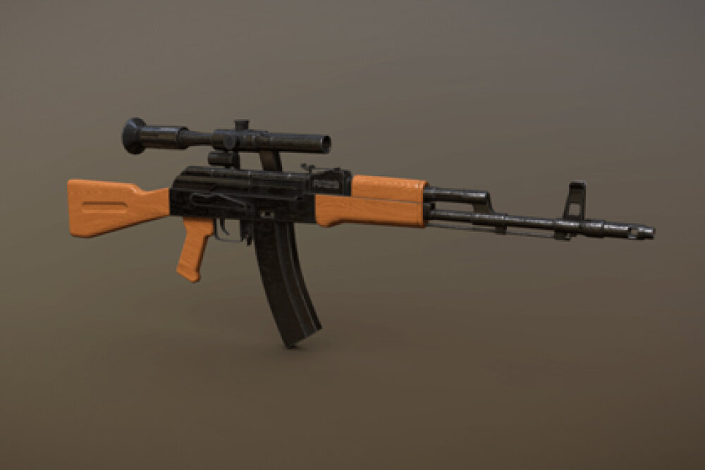 AR Gun 3D model - Download Rifle on 3DModels.org